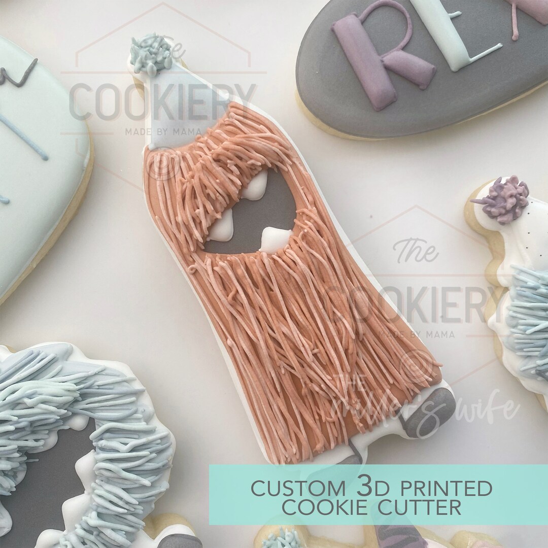 Hairy Monster With Hat Cookie Cutter - Halloween Monster Birthday ...
