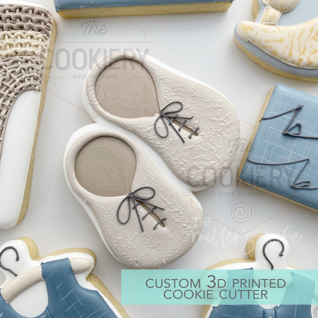 Baby Shoes Cookie Cutter - Baby Shower Cutter - 3D Printed Cookie ...