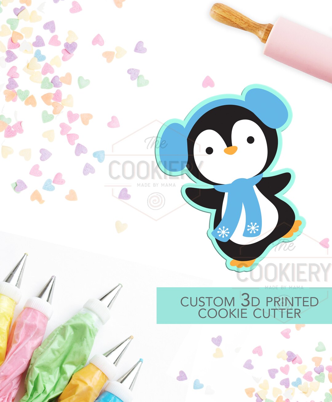 Cute Winter Penguin Cutter Christmas Penguin Cookie Cutter Winter ...