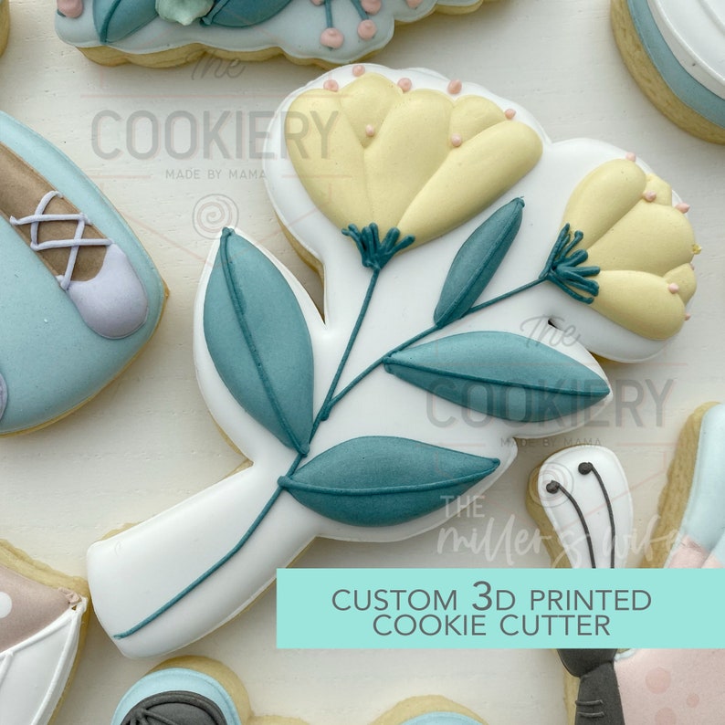 Spring Flowers Cookie Cutter Garden Flower Cookie Cutter - Etsy