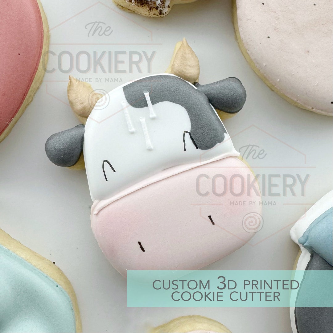 Cow Head Cookie Cutter - Farm Harvest Market Theme - 3D Printed Cookie ...