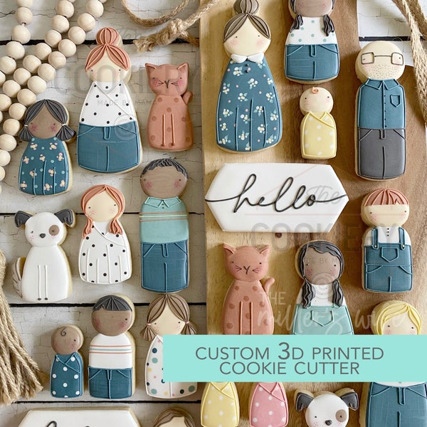 Peg People Family - Etsy