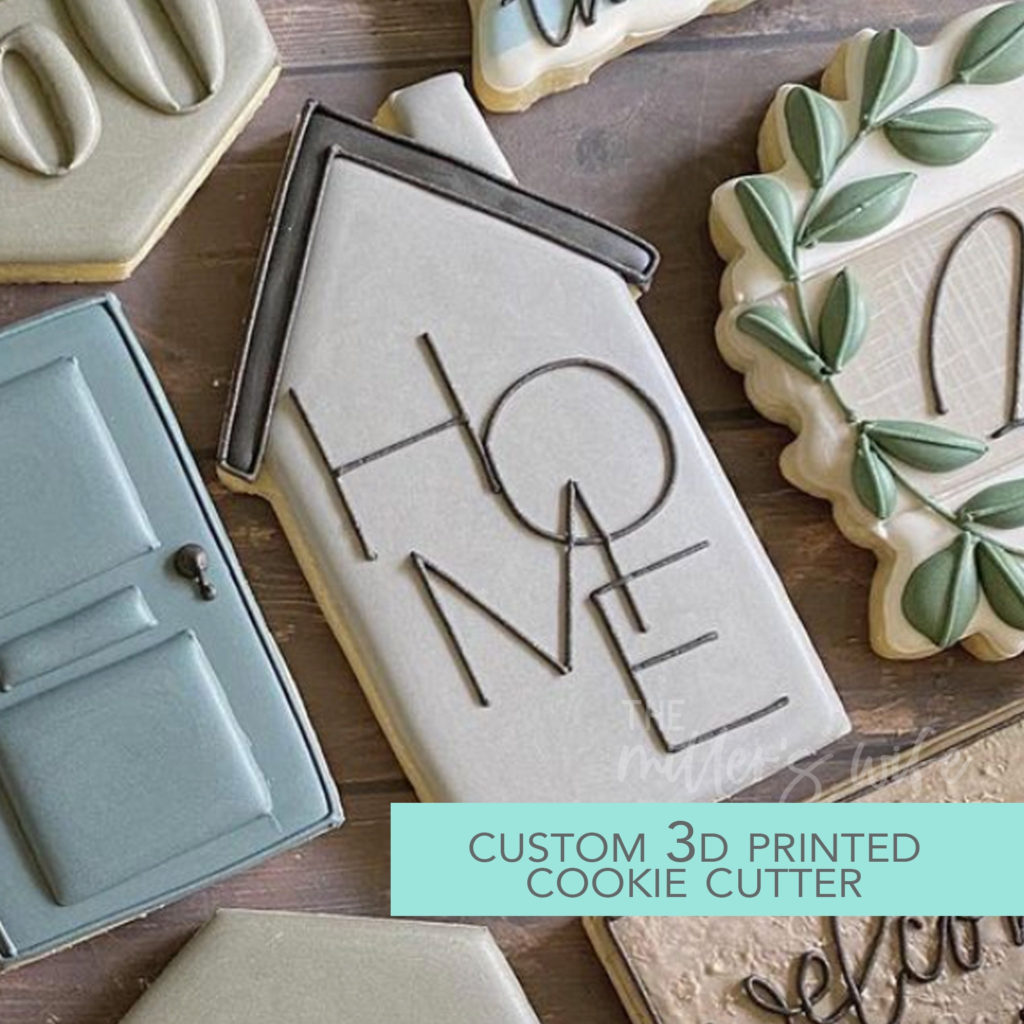 Skinny Home Cutter - Housewarming Cookie Cutter - 3D Printed Cookie ...