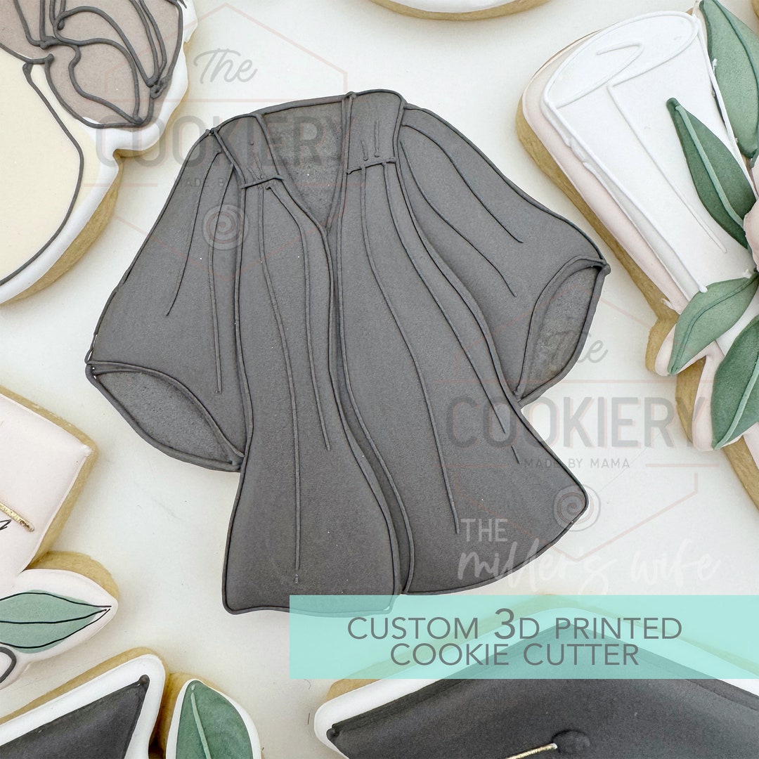 Graduation Robe Gown Cookie Cutter - Graduation Cutter - 3D Printed ...