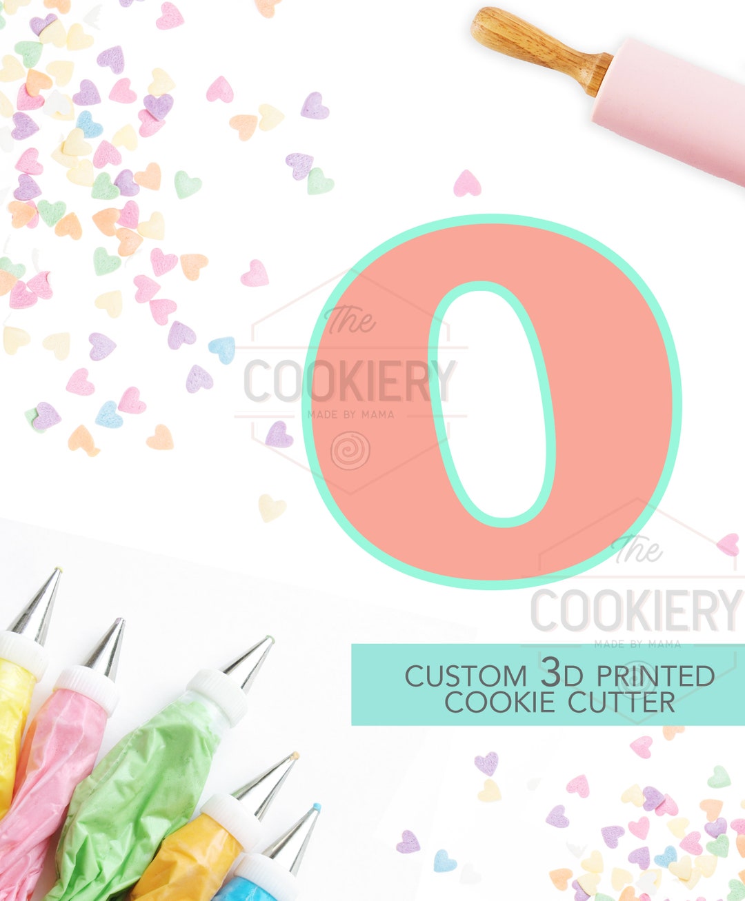 Alphabet Letter Cookie Cutter - Block Letter Cookie Cutter - Letter O ...