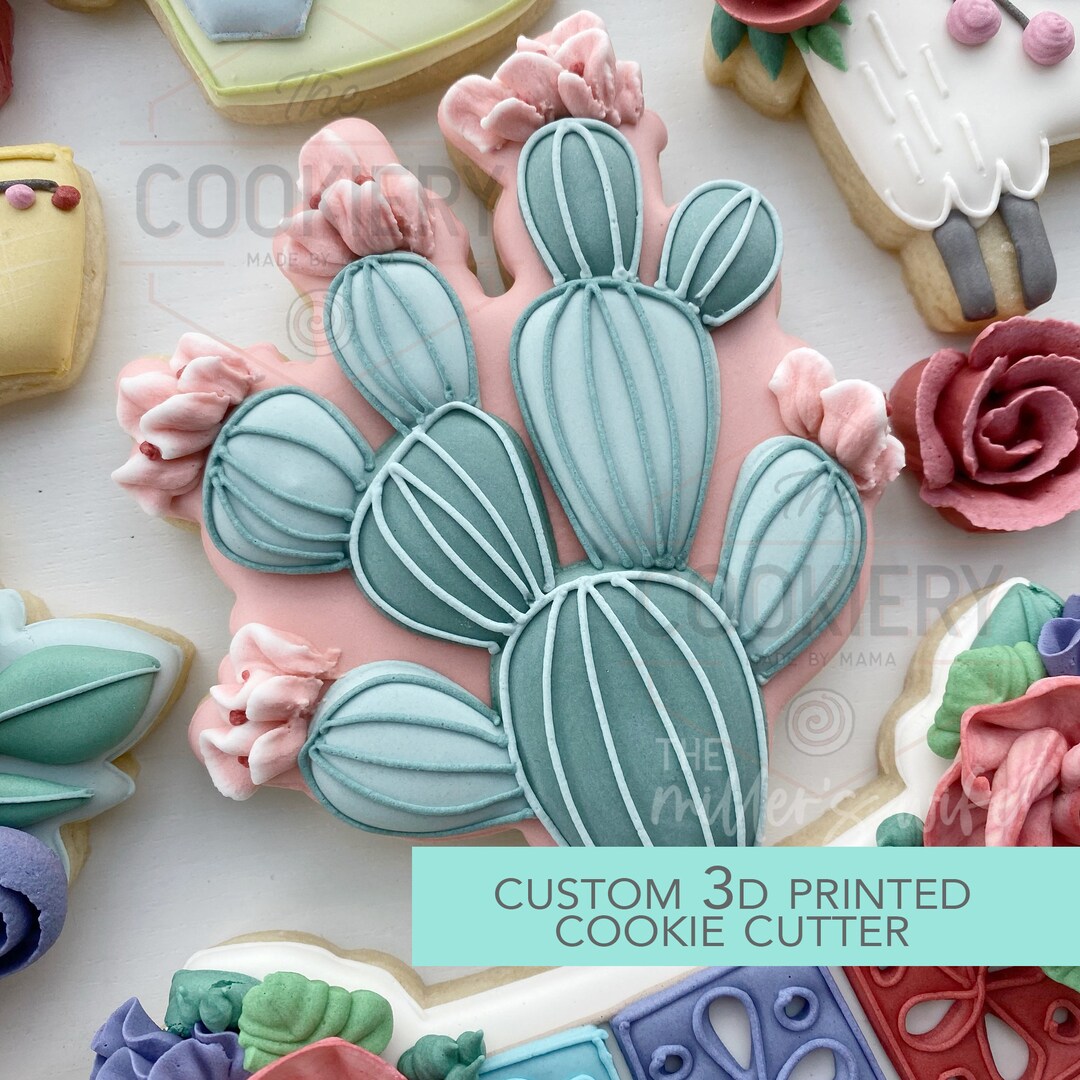 Cactus Cookie Cutter - Summer Cookie Cutter - 3D Printed Cookie Cutter ...