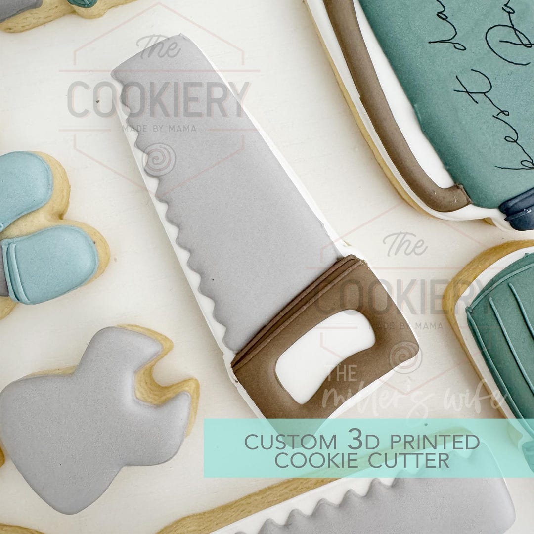 Saw Cookie Cutter Tool Cookie Cutter - Father's Day Cookie Cutter - 3D ...