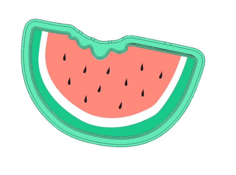 Watermelon Cookie Cutter Summer Fruits Cutter One in a | Etsy