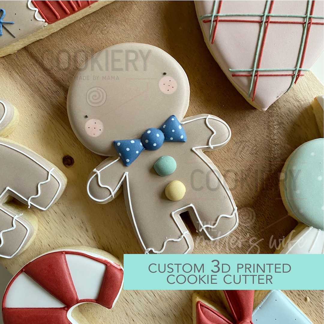 Gingerbread Boy Cutter - Christmas Holiday Cutter - 3D Printed Cookie ...