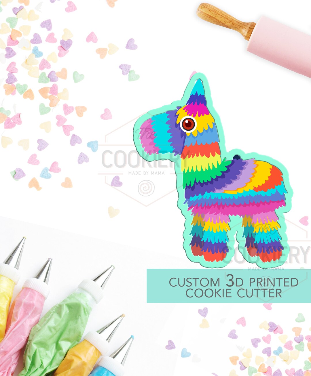 Pinata Cookie Cutter, Fiesta Cinco De Mayo Cookie Cutter - 3D Printed ...