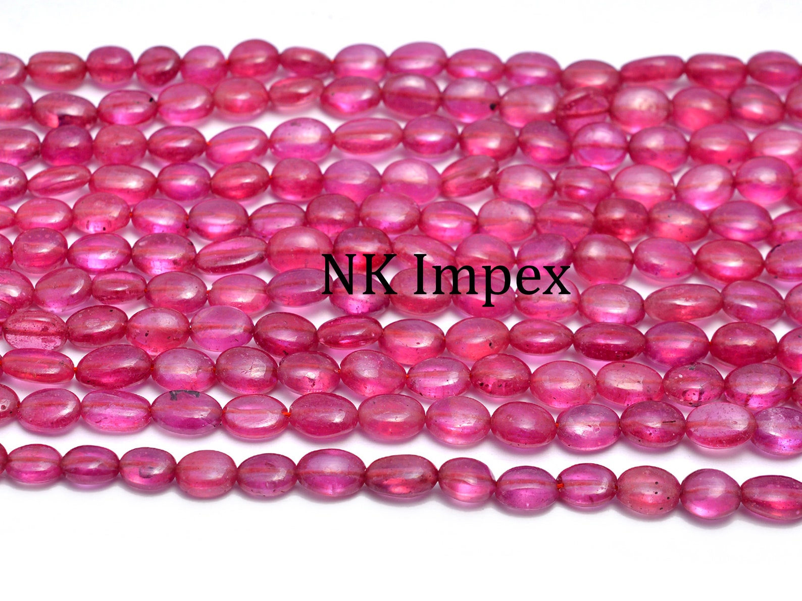Ruby Smooth Oval Beads 4x5 Mm to 5x10 Mm Pink Ruby Oval - Etsy