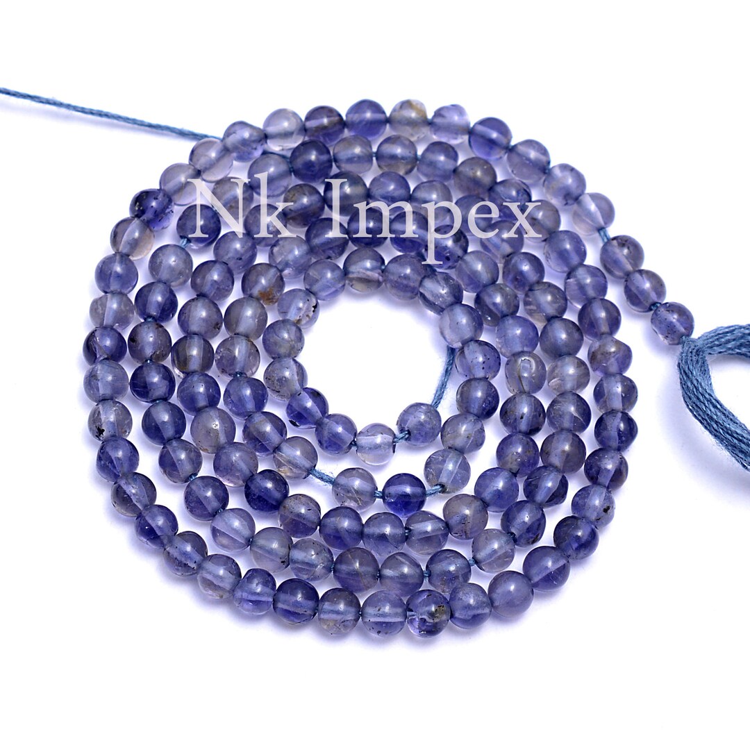 Iolite Smooth Round Balls Beads, Iolite Balls Beads, Iolite Handmade ...