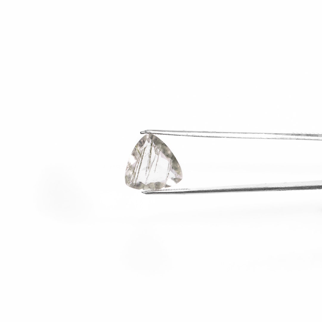 Green Rutile Faceted Triangle Shape Cut Stone Green Rutile - Etsy