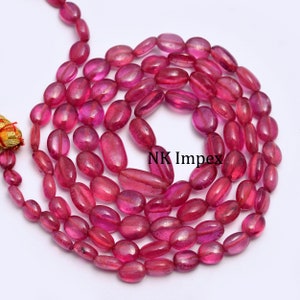 Ruby Smooth Oval Beads, 4x5 Mm to 5x10 Mm, Pink Ruby Oval, Ruby Oval ...