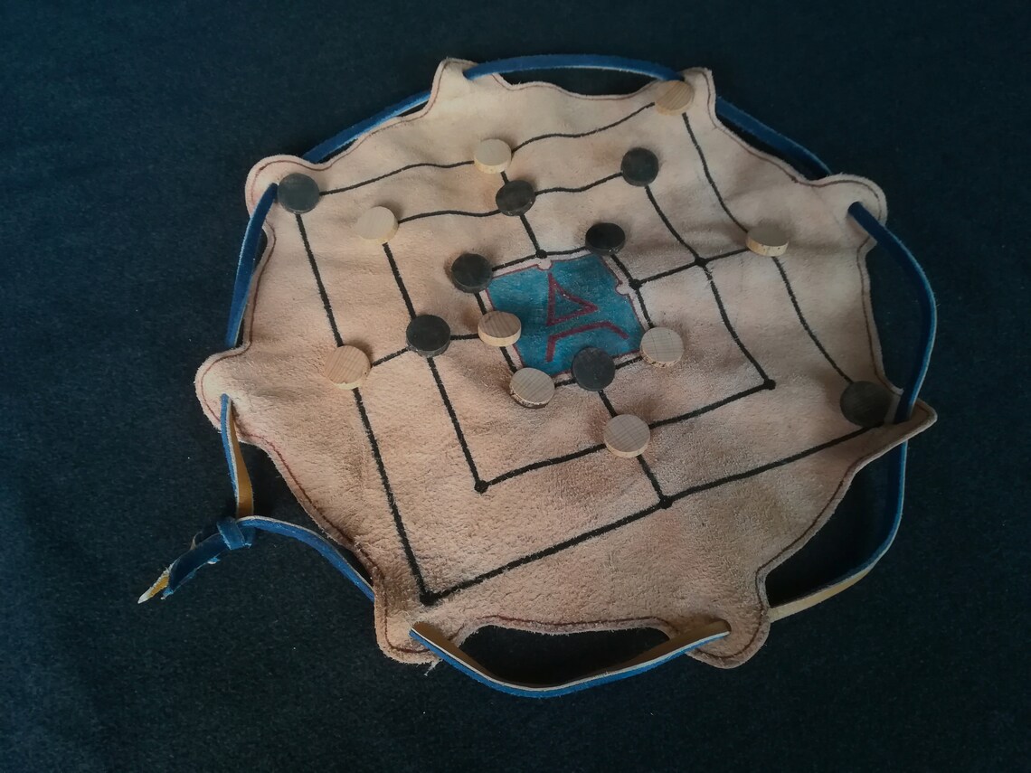 Nine Men's Morris Portable Mill Game - Etsy Canada