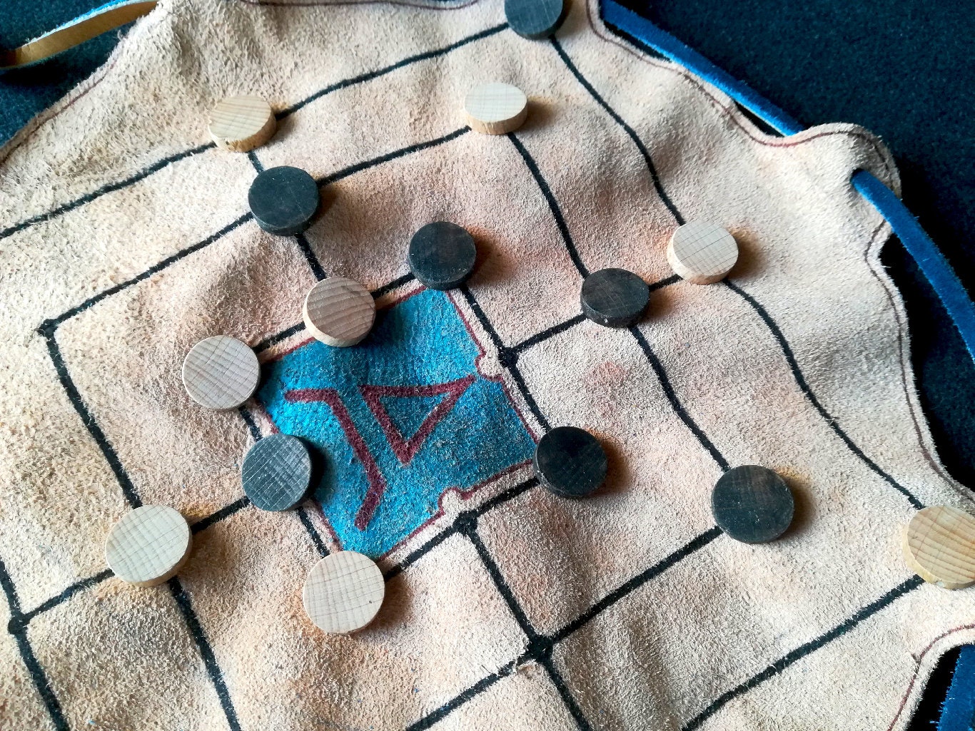 Nine Men's Morris Portable Mill Game - Etsy Canada