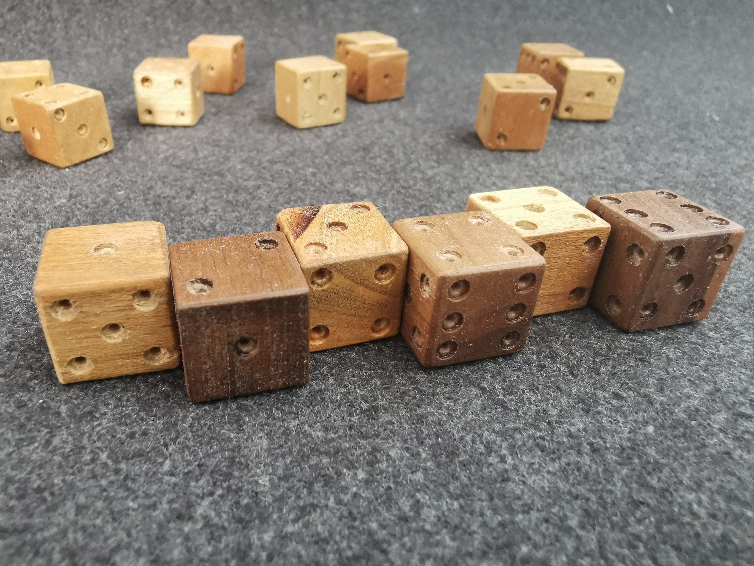 Wooden Playing Dice Set 6x Medieval, Viking, Pirate - Etsy Sweden