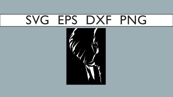 Half Elephant Face for Vinyl or Stencil Bundle Set of Files | Etsy