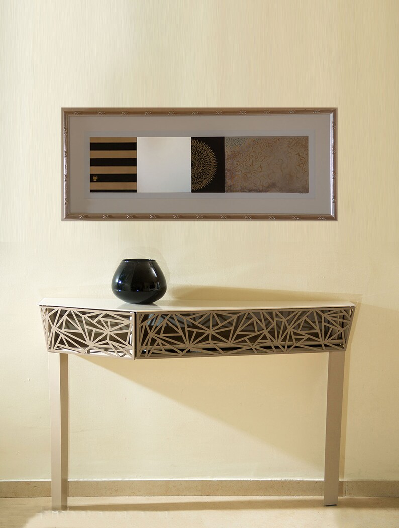 Console Table- Triangle Console With Drawer. Chay Chen. - Etsy