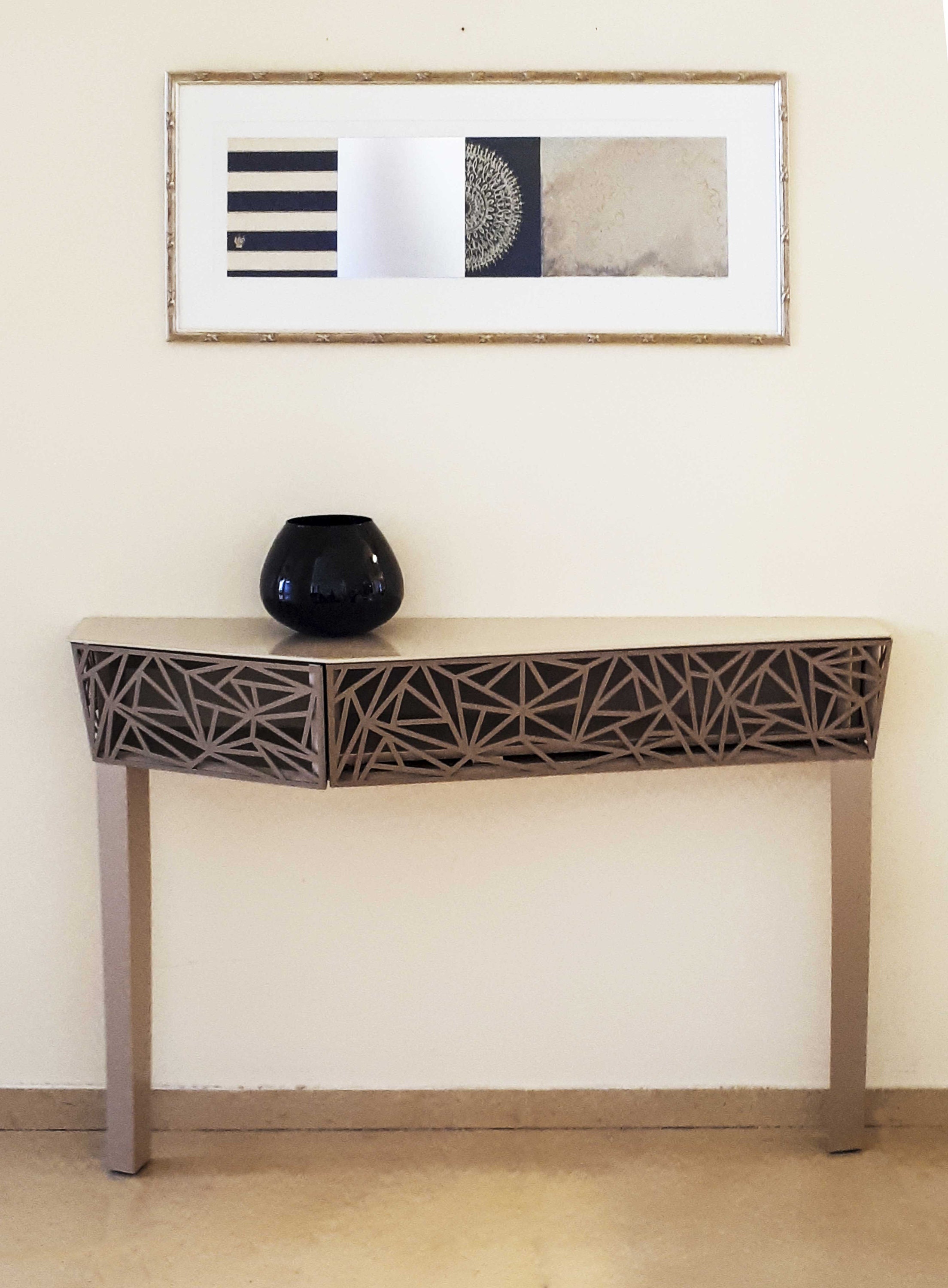 Sink Table- Triangle Console for Sink With Drawer. Chay Chen. - Etsy