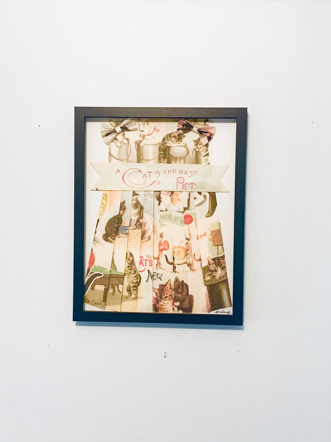 Cats Vintage Printed Paper Dress. Hand Folded Dress Picture & Wall ...