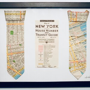 NYC Street Map Ties Hand Folded Map Mens Boys Ties Picture & - Etsy