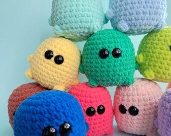 Emotional Support Bloops Handmade Polymer Clay Figurine Tiny Clay Blobs ...