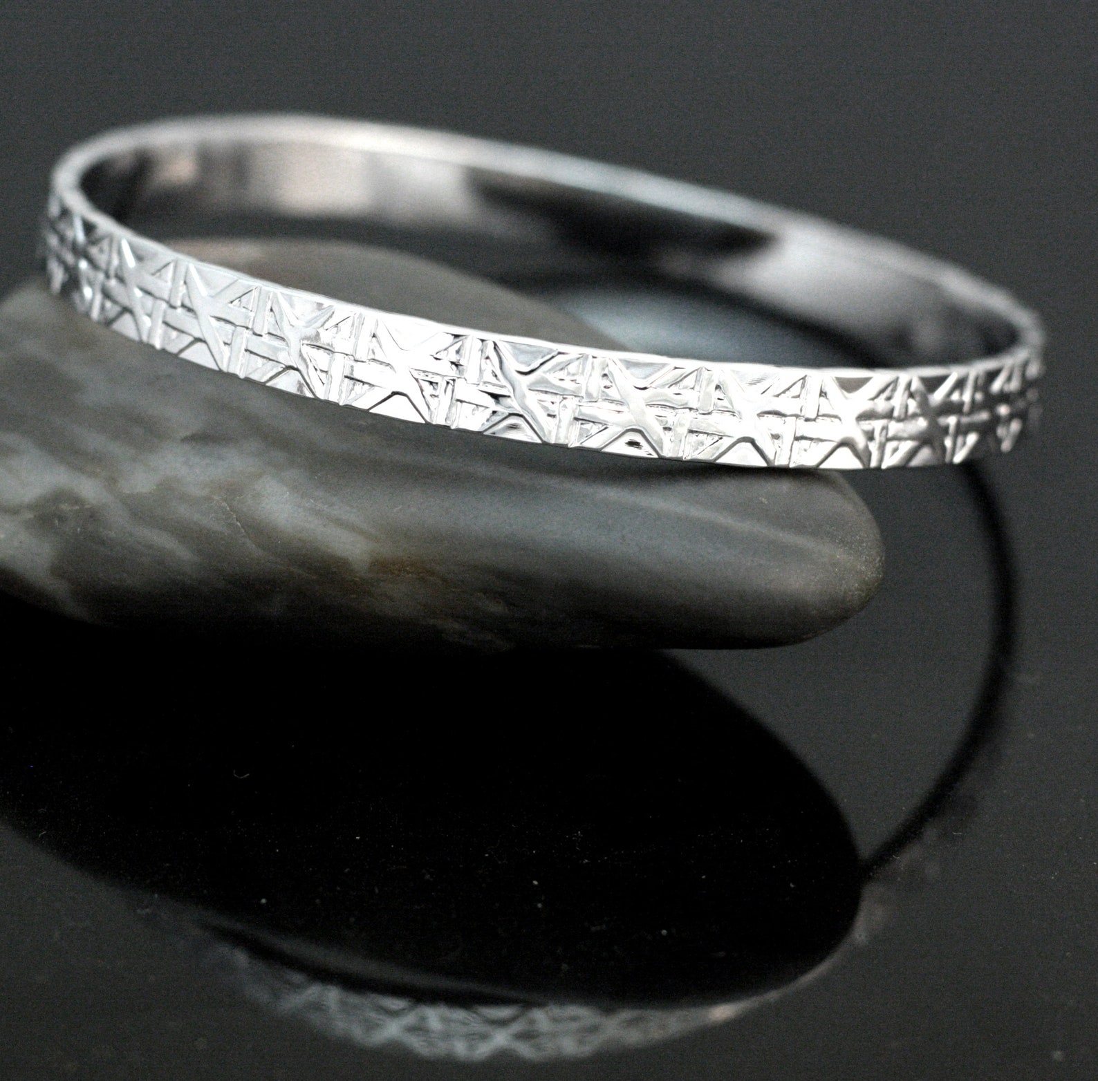 Irish Weave Bangle | Etsy