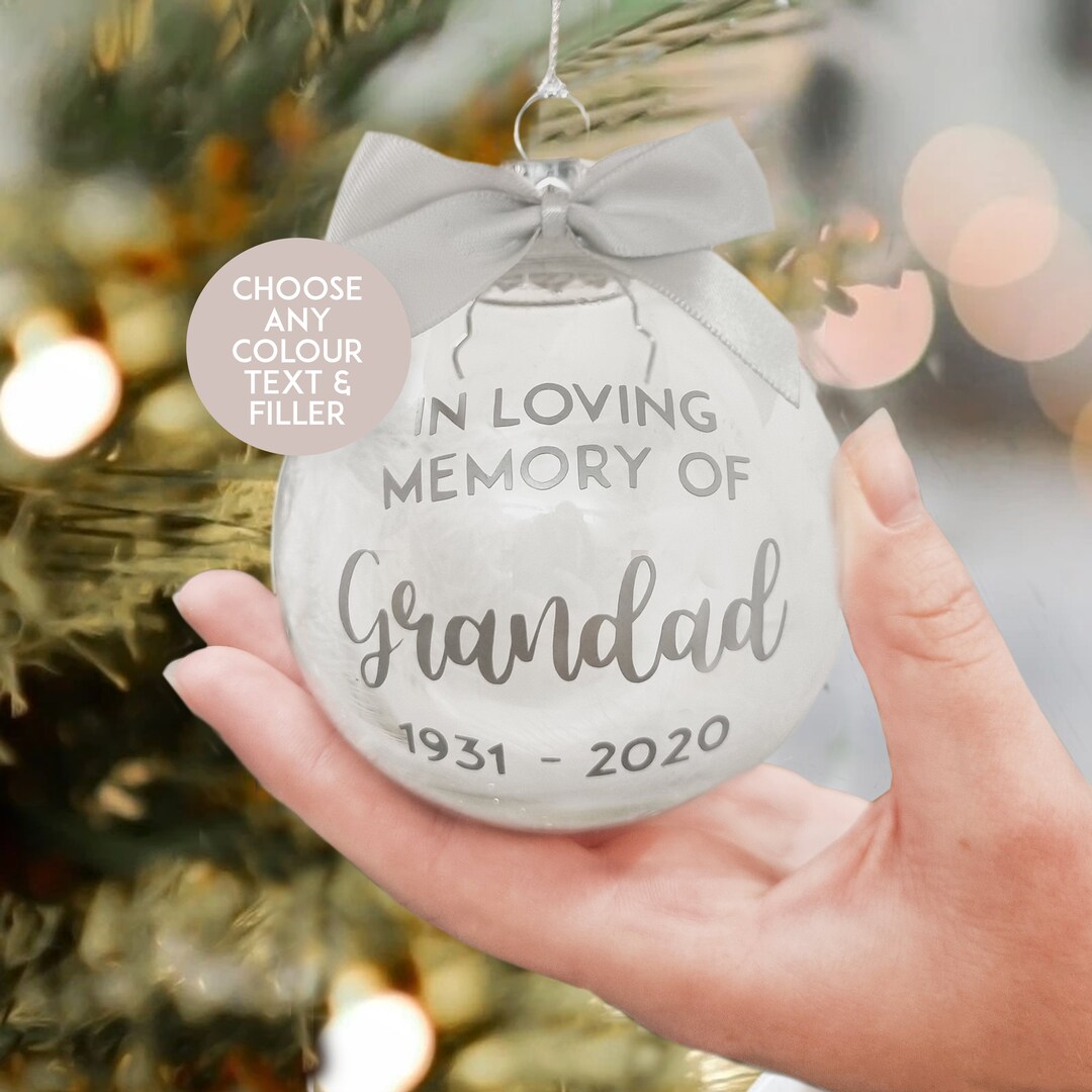 In Loving Memory Bauble Memorial Christmas Bauble - Etsy UK