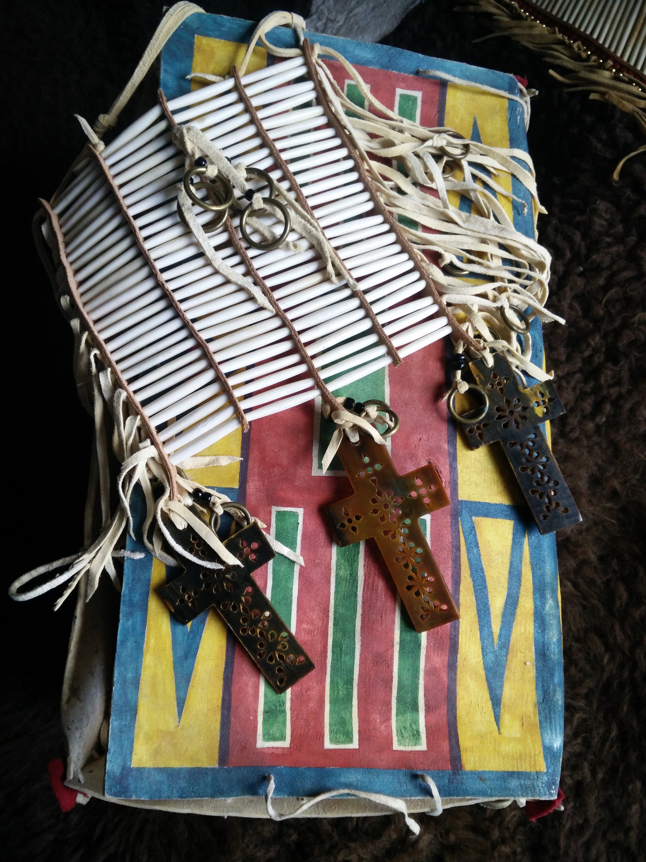 Comanche or Kiowa style breast plate early reservation style | Etsy
