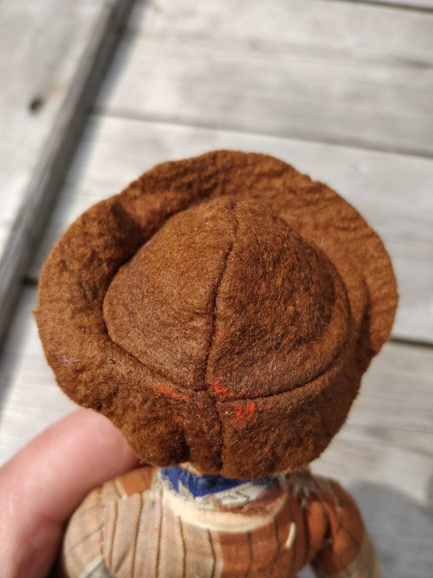 Vintage Cowboy, Paper Mache Head, Erzgebirge, Rustic Wild West Decor ...
