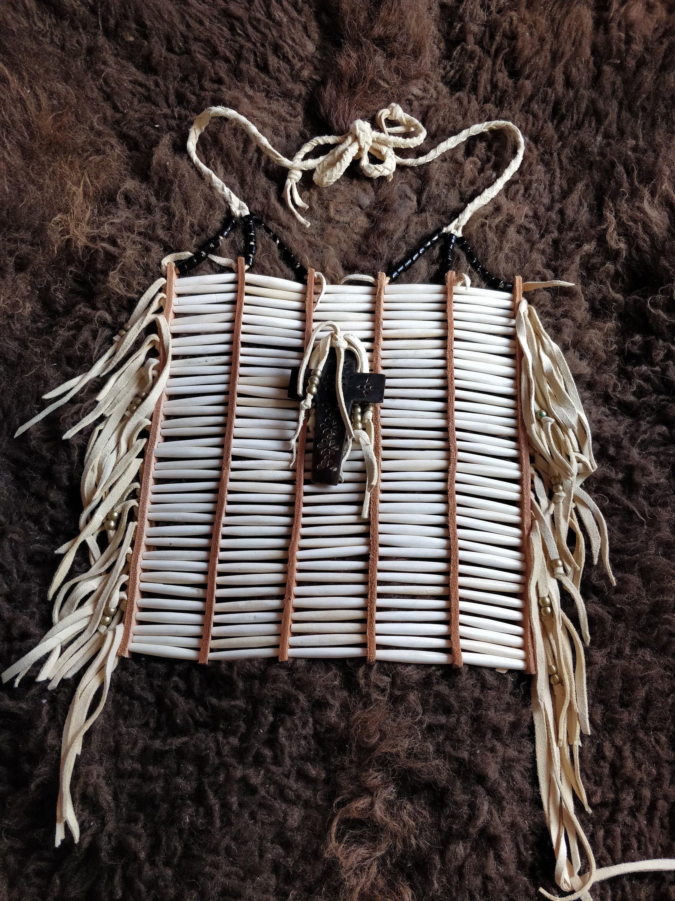 Comanche or Kiowa Style Breast Plate, Early Reservation Style Breast ...