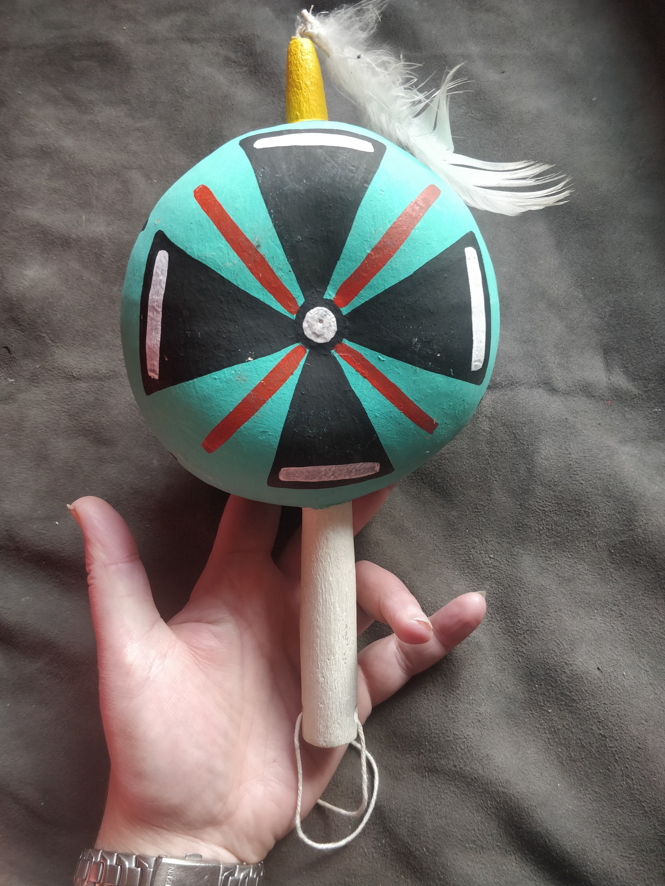 Vintage Hopi gourd rattle Native American ceremonial rattle | Etsy