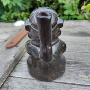 Vintage Precolumbian Reproduction Vessel With Figurine, Inka or Maya ...