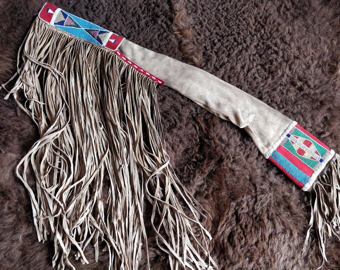 Crow Style Rifle Scabbard, Gun Scabart, Beaded Rifle Case, Native ...