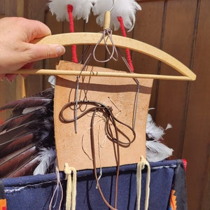 Vintage Man's Round Bustle or Chicken Dance Bustle, Adult Size, Powwow ...