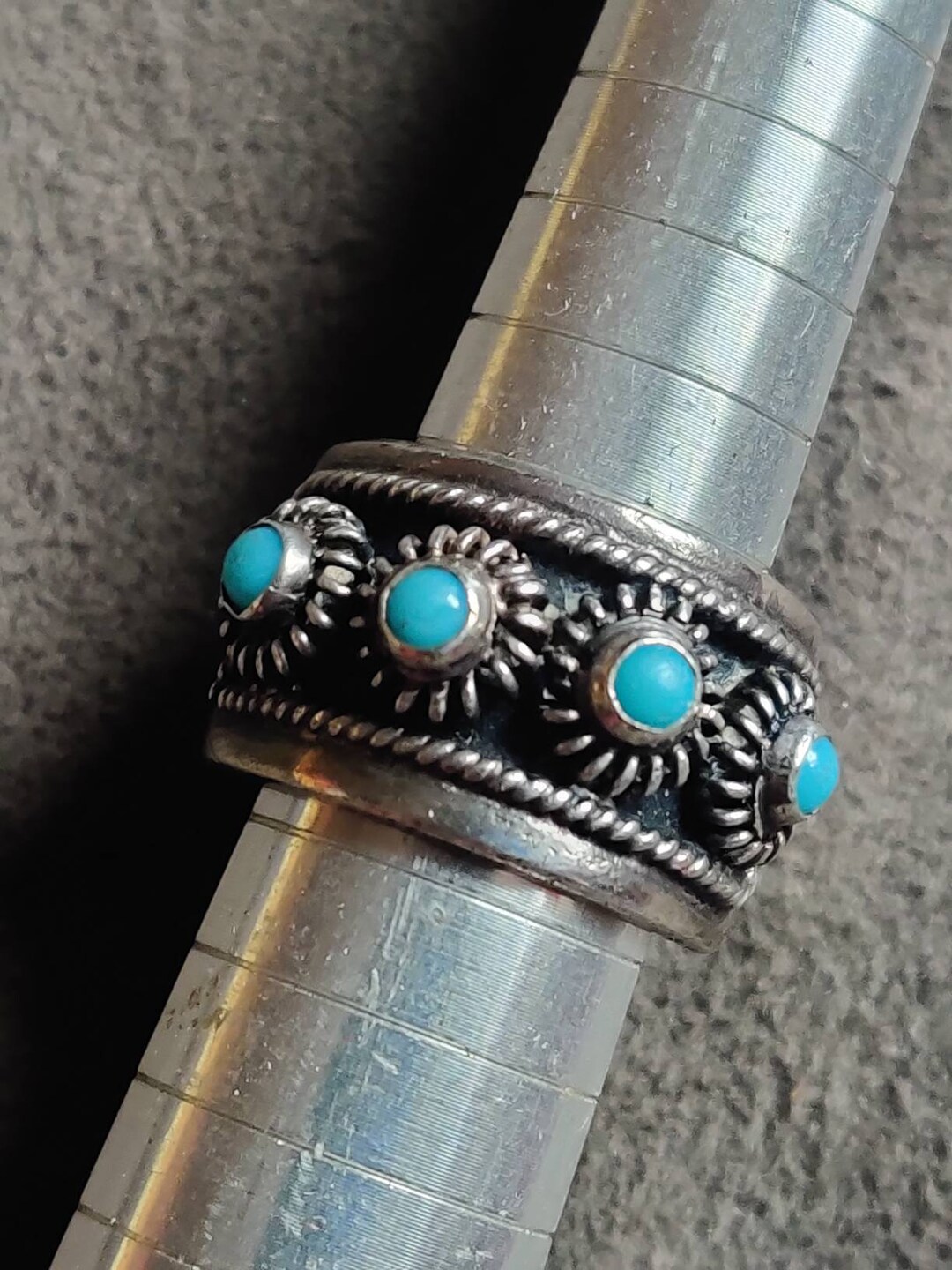 Vintage Adjustable 950 Silver Ring, Bohemian Ring - Etsy