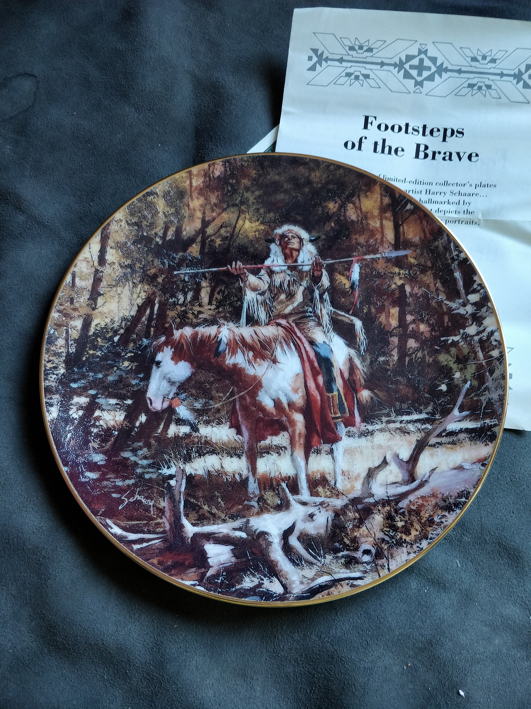 native chief Native American native warrior Bradford Decorative ...