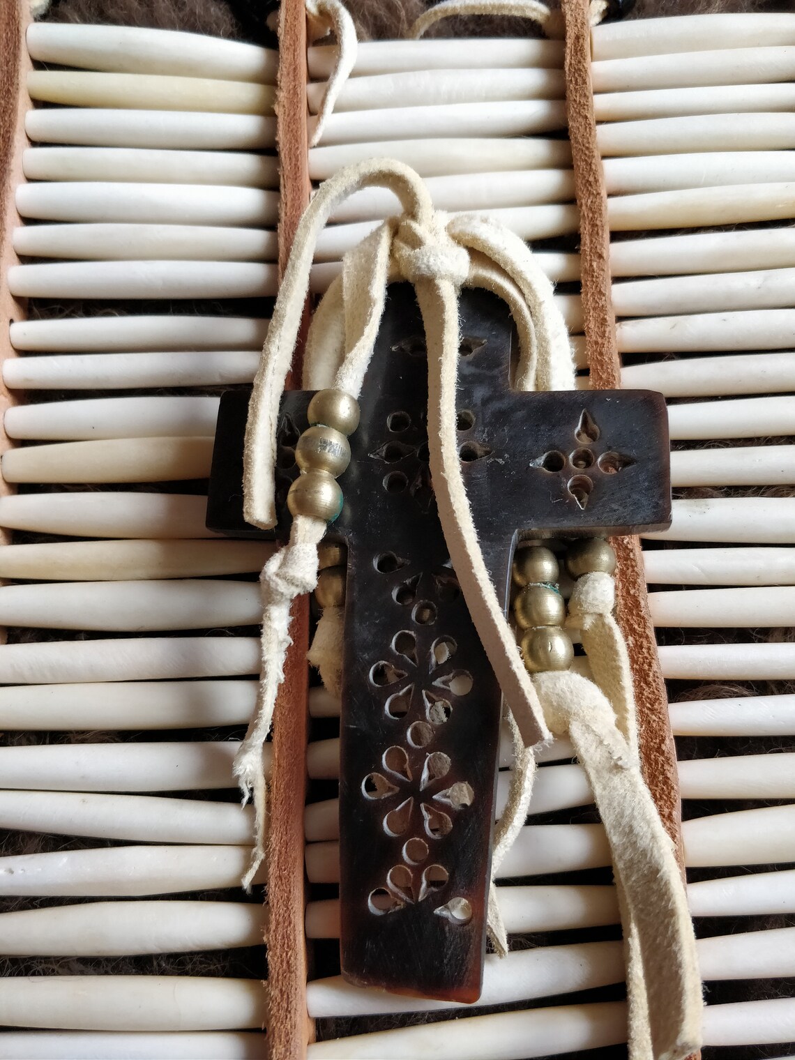 Comanche or Kiowa Style Breast Plate, Early Reservation Style Breast ...