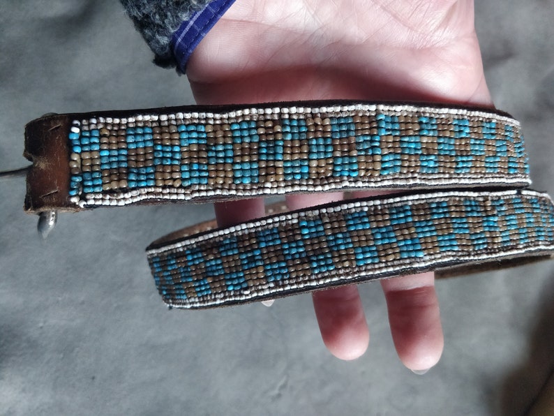 Antique Beaded Belt Native American Beadwork | Etsy