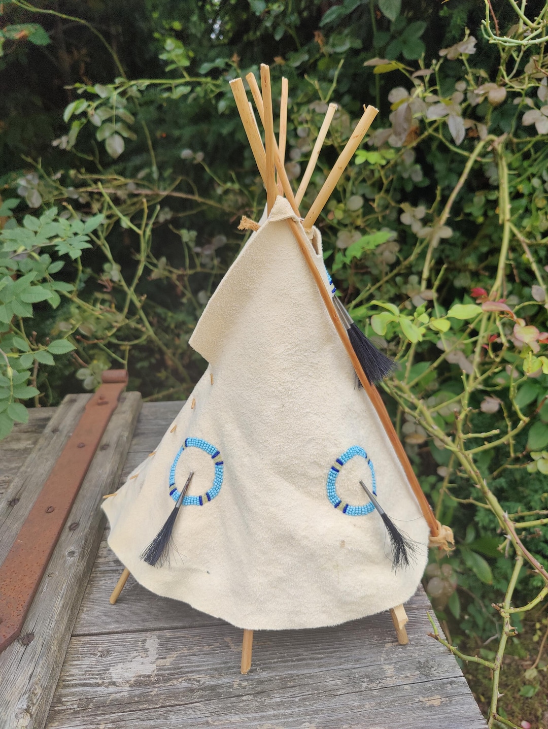 Vintage Mini Tipi, Reproduction Cheyenne Toy Tipi as Home Decor, Older ...