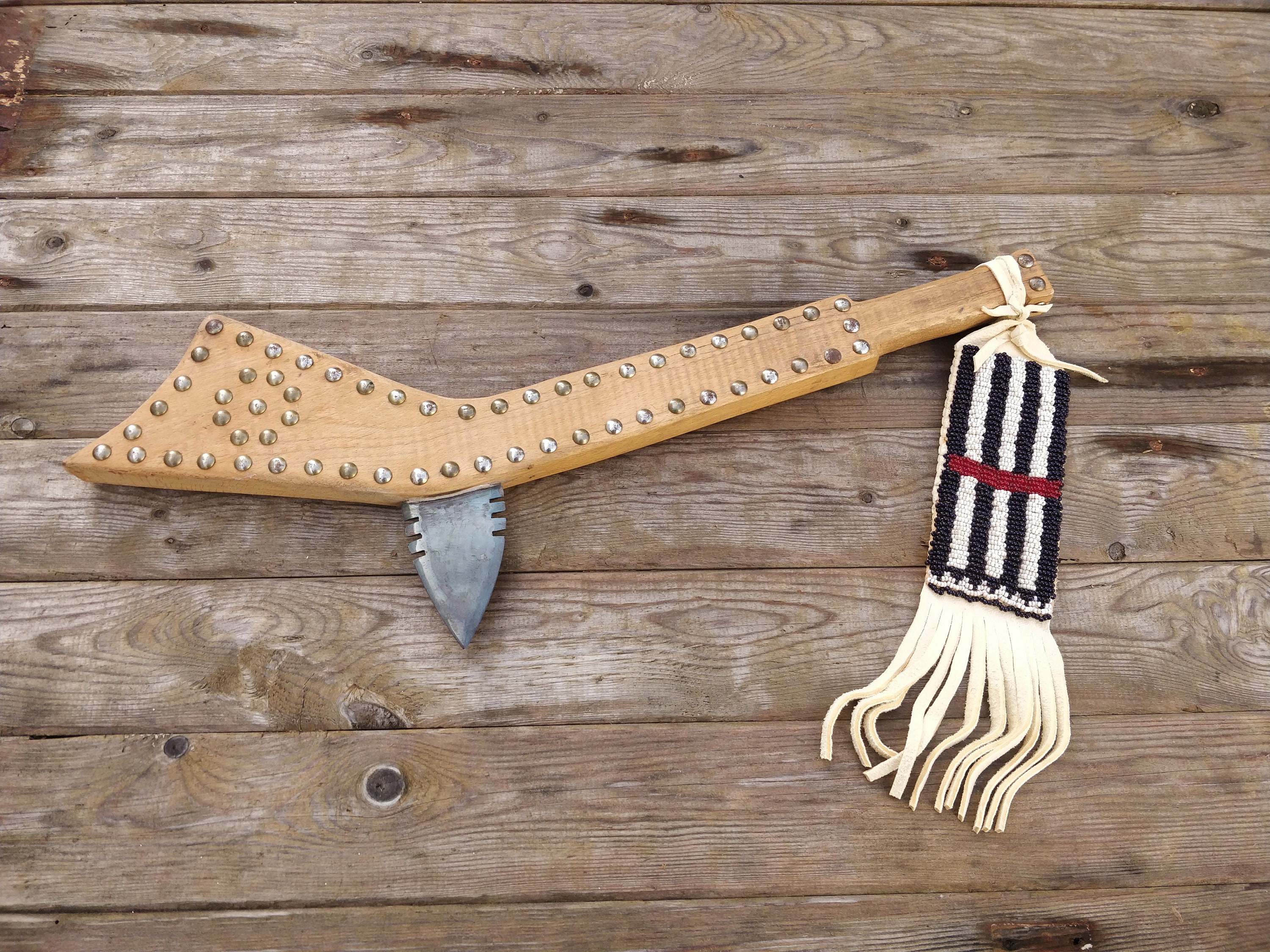 Gunstock Warclub , Native American Inspired, Decorative Wild West Wall ...