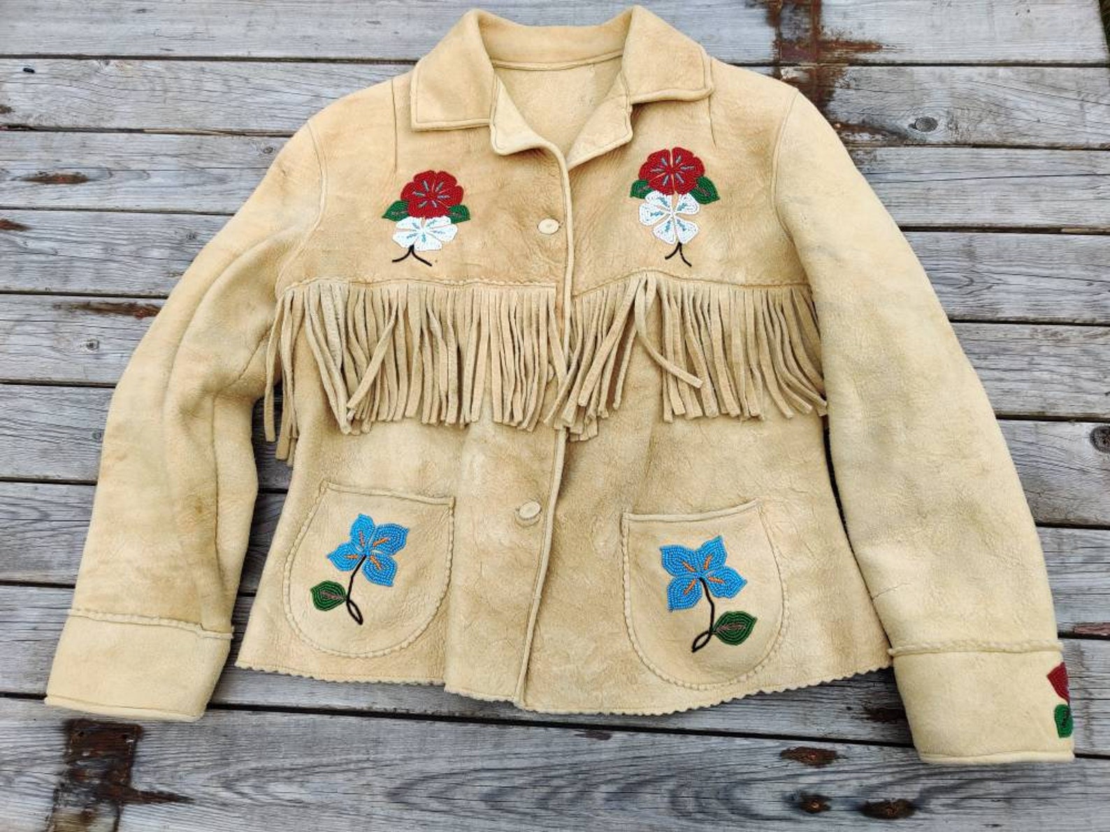 Small Adults Size Cree Moose Hide Jacket Ca 1970-90 Native - Etsy