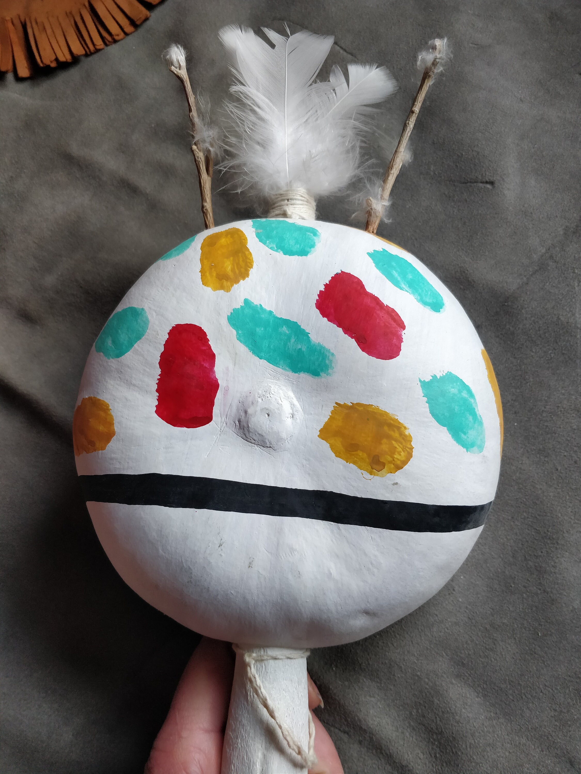 Vintage Hopi Gourd Rattle Kachina Katsinam Native American - Etsy