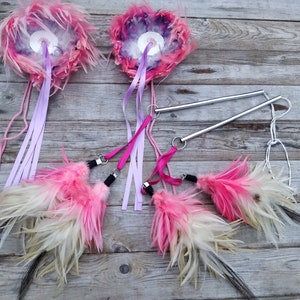 Small Man's Fancy Arm Rosettes and Staffs, Juniors, Vintage, Pink ...