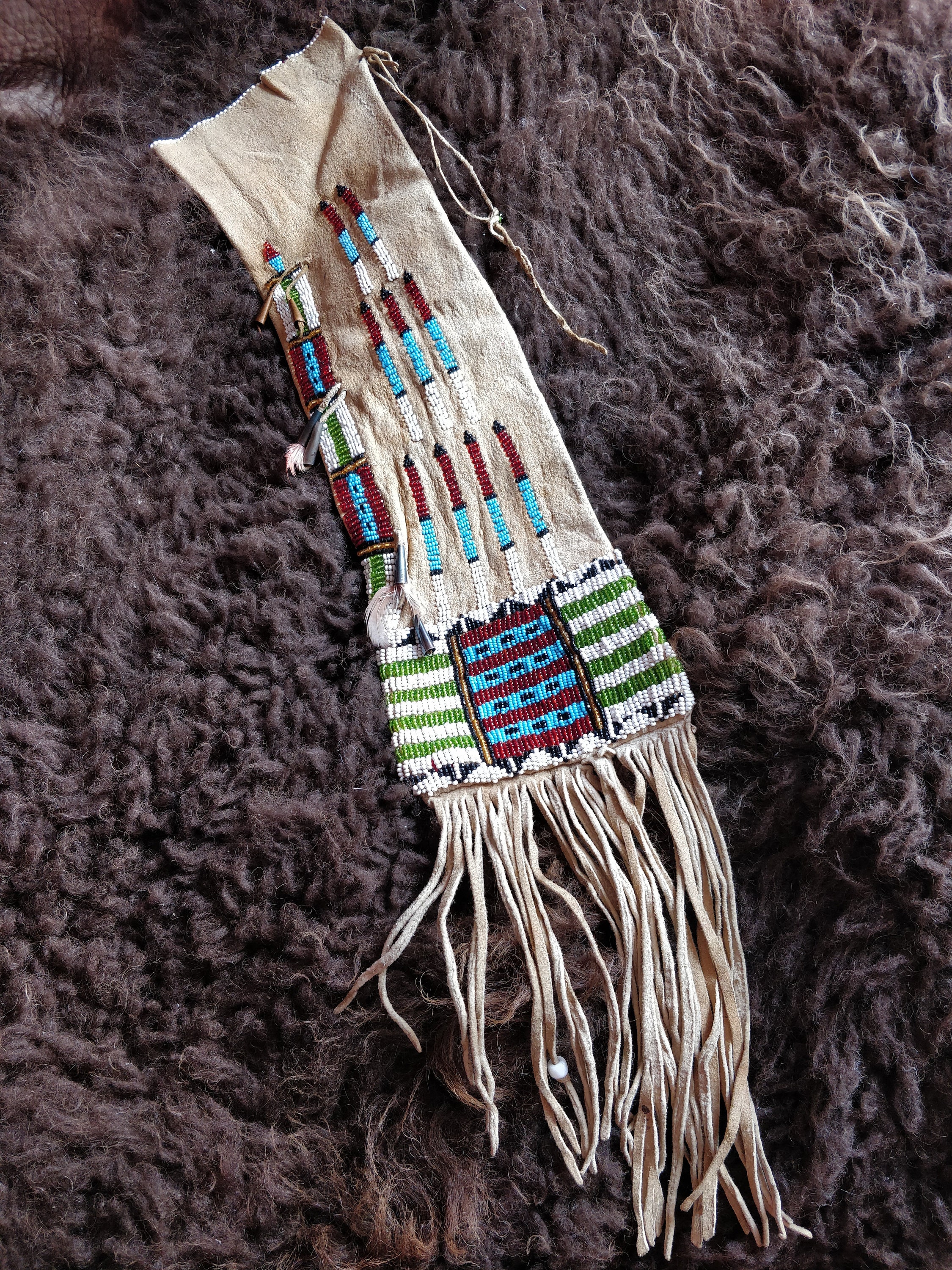 Old Cheyenne Style Pipe Bag, Native American , From an English ...