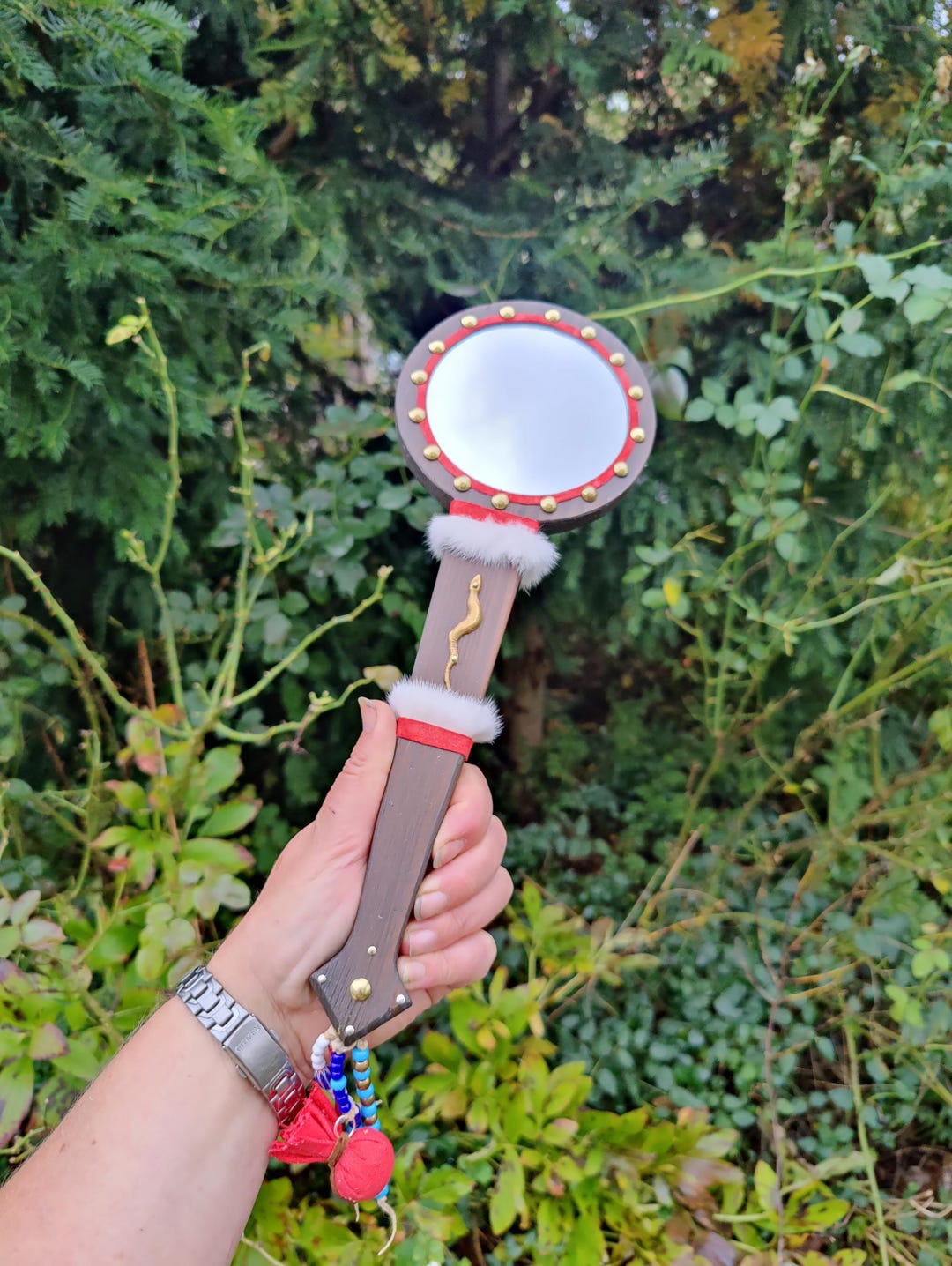 Hand Mirror for Powwow Dancing, Mans Traditional,chicken Dance Regalia ...