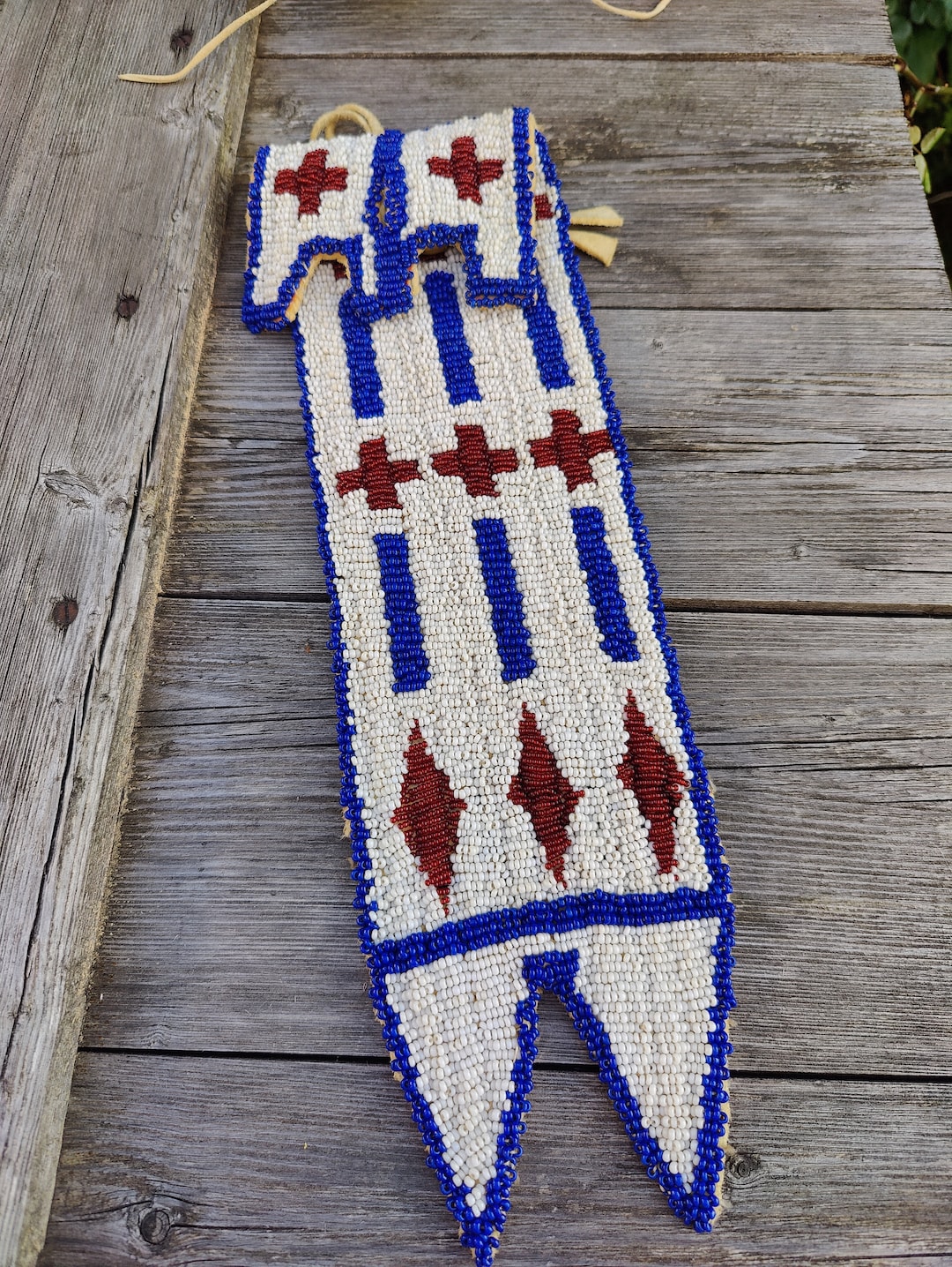 Cheyenne Style Bag , Large Bag, Beaded, Tobacco Bag, Paint Pouch - Etsy