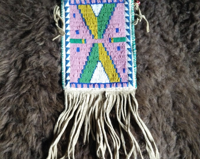Cheyenne Style Bag Vintage Native American Style Pouch Heavy - Etsy