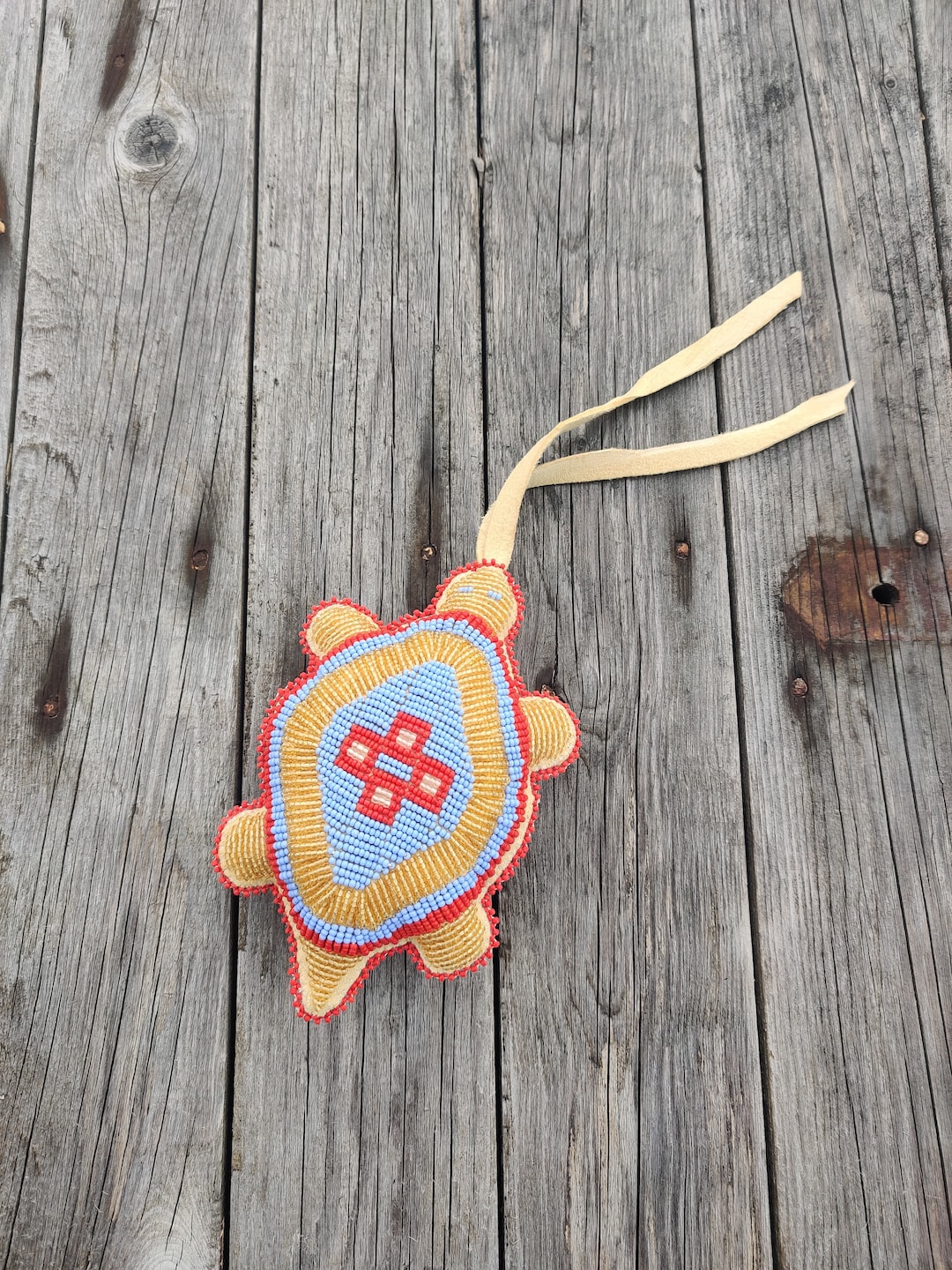 Beaded Turtle Navel Cord Amulet, Umbilical Cord Vessel, Navel Cord ...